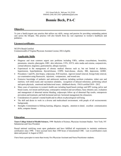 Terrie Bolte's Resume | PDF