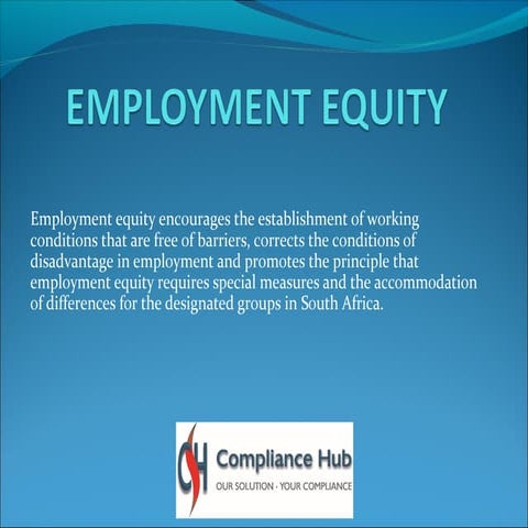 Employment Equity Presentation | PPT