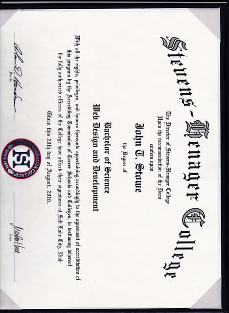 Original Graduation certificate scan copy | PDF