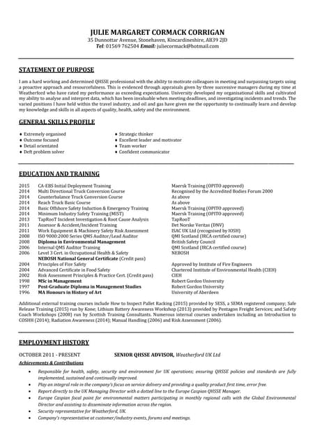 Alex CV Jun 16 | PDF | Career Advice | Careers