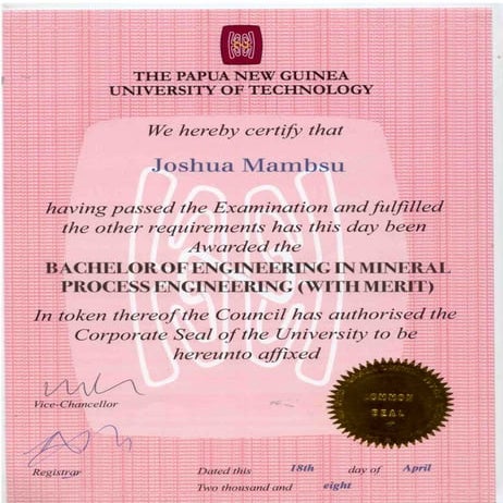 Certificate (Uni) | PDF
