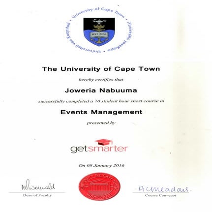 Events Management Certifictae | PDF