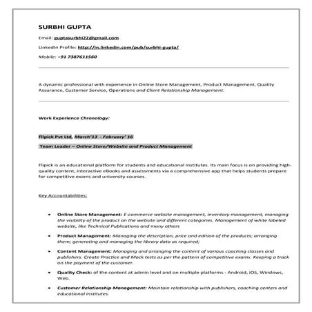 Resume - Surbhi Gupta | PDF