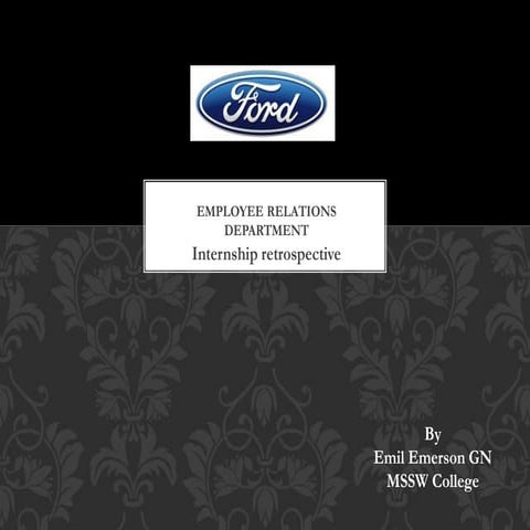 Ford Internship | PPT