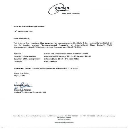 reference letter_Human Dynamics | PDF