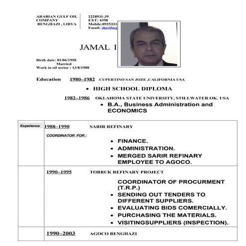 jamal resume 2016 | PDF