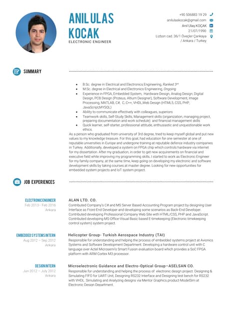 Embedded systems course - student resume template | PDF | Operating Systems | Computer Software ...