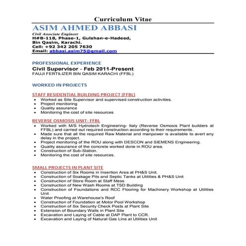 ASIM CV | PDF