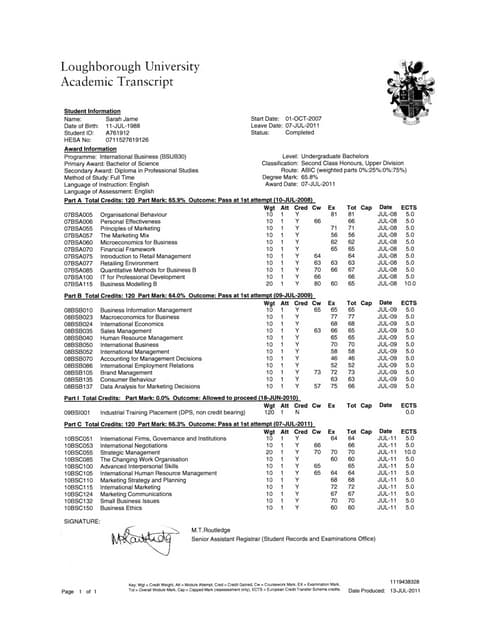 Academic Transcript-23 Dec 2013 | PDF