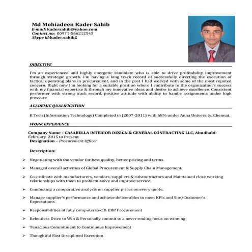 Jayaram CV | DOCX