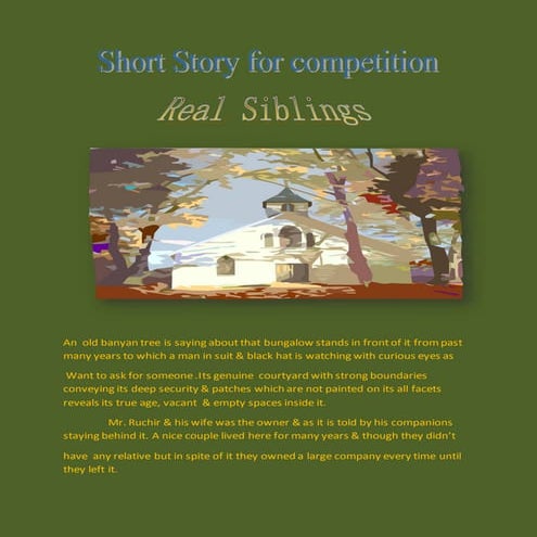 Short Story ..Real Siblings | DOCX