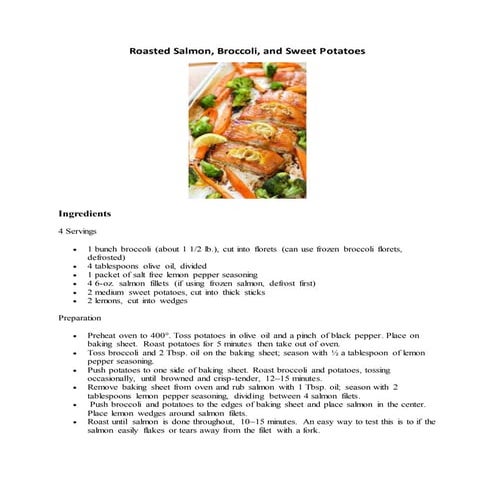 Meal Planning Project | DOCX