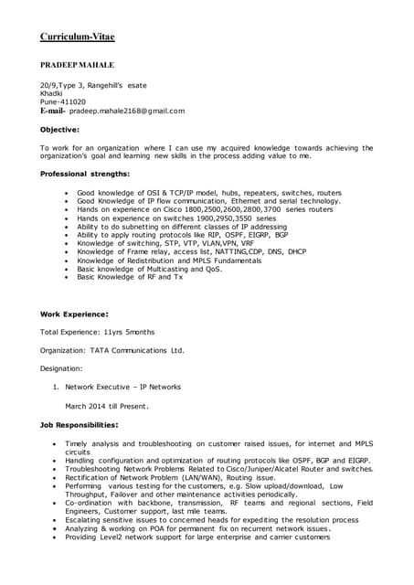 Resume_2016 | DOCX | Computer Networking | Computing
