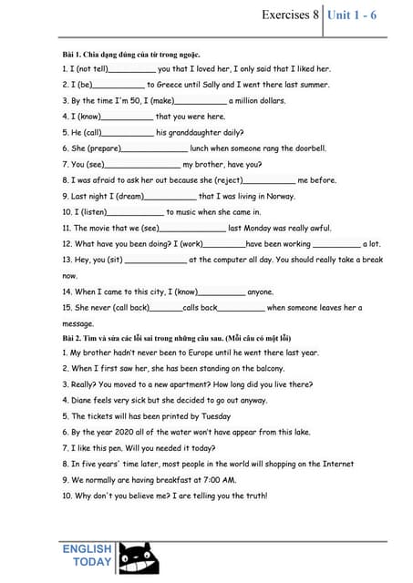 Underline Once Main Verb And Twice Auxiliary Verb