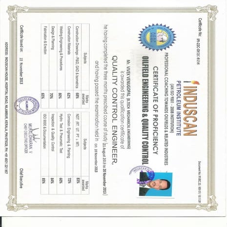 QA-QC CERTIFICATE | PDF