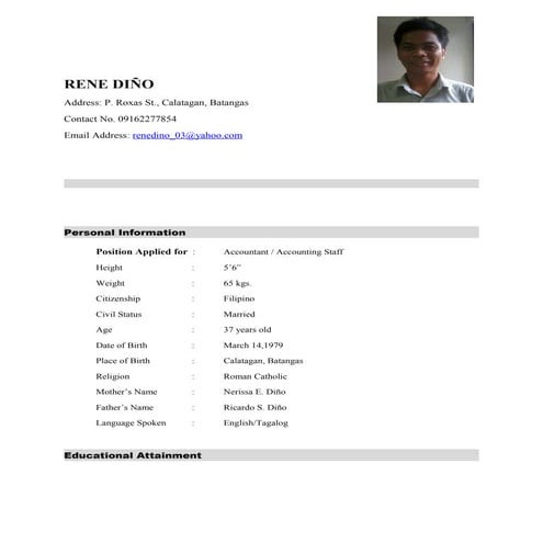 RENE RESUME (1) | PDF