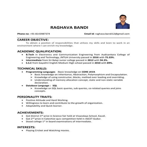 raghava-resume | PDF