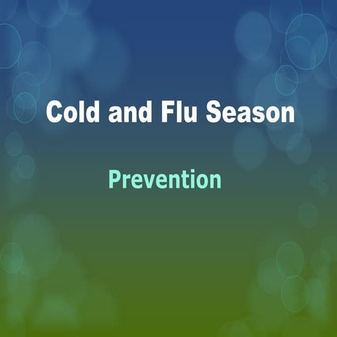 Cold and Flu Season | PPTX