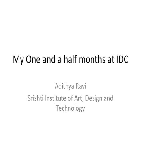 Presentation of my learning | PDF