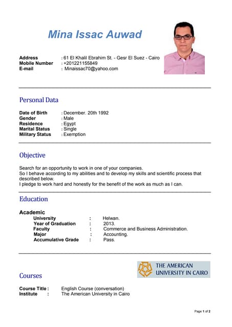 My curriculum vitae | DOCX