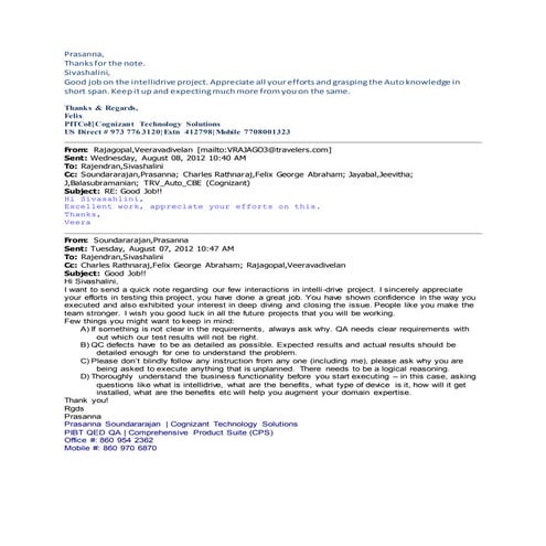 Appreciation on Intellidrive Expansion | PDF