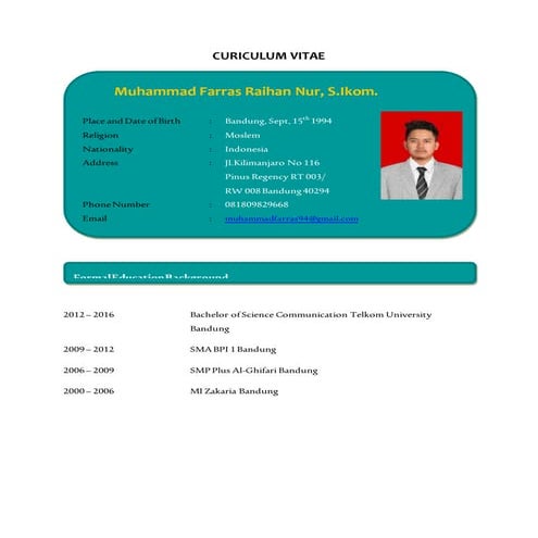 CURICULUM VITAE | DOCX