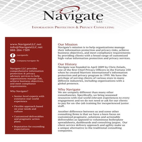 Navigate LLC Overview | PDF