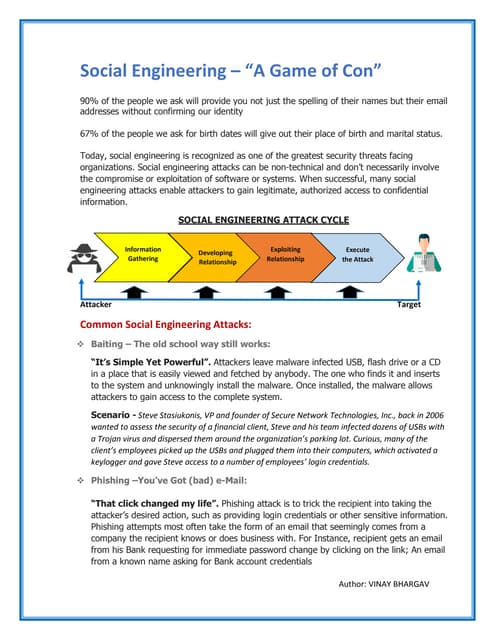 Social engineering presentation | PPTX