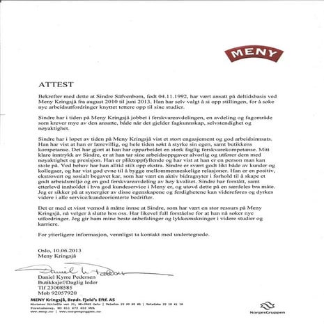 Meny-attest | PDF