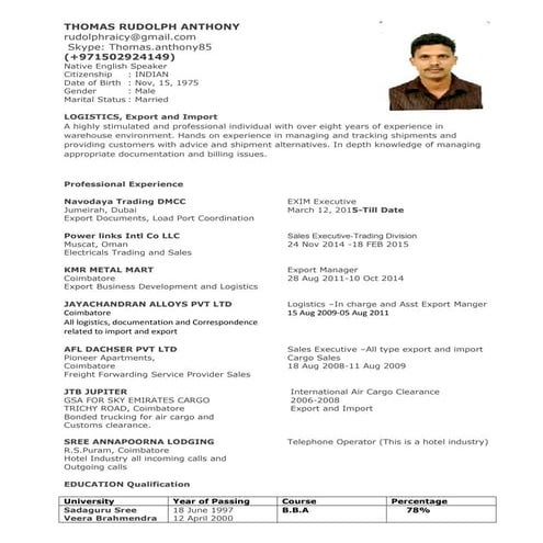 Curriculum Vitae | DOC