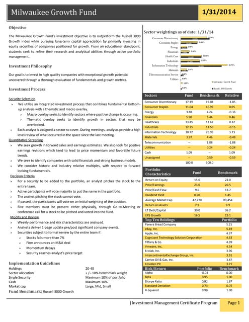 2019 William Blair Investment Banking Case Slide Deck | PPT