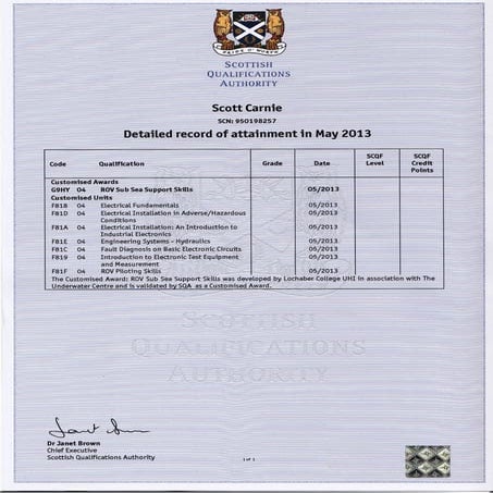 Record of Achievement | PDF