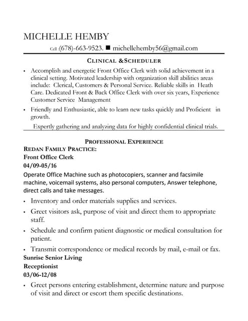 Work Resume | PDF