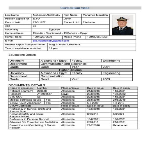 eto cv | PDF