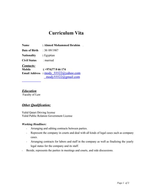 Cv amir | DOCX