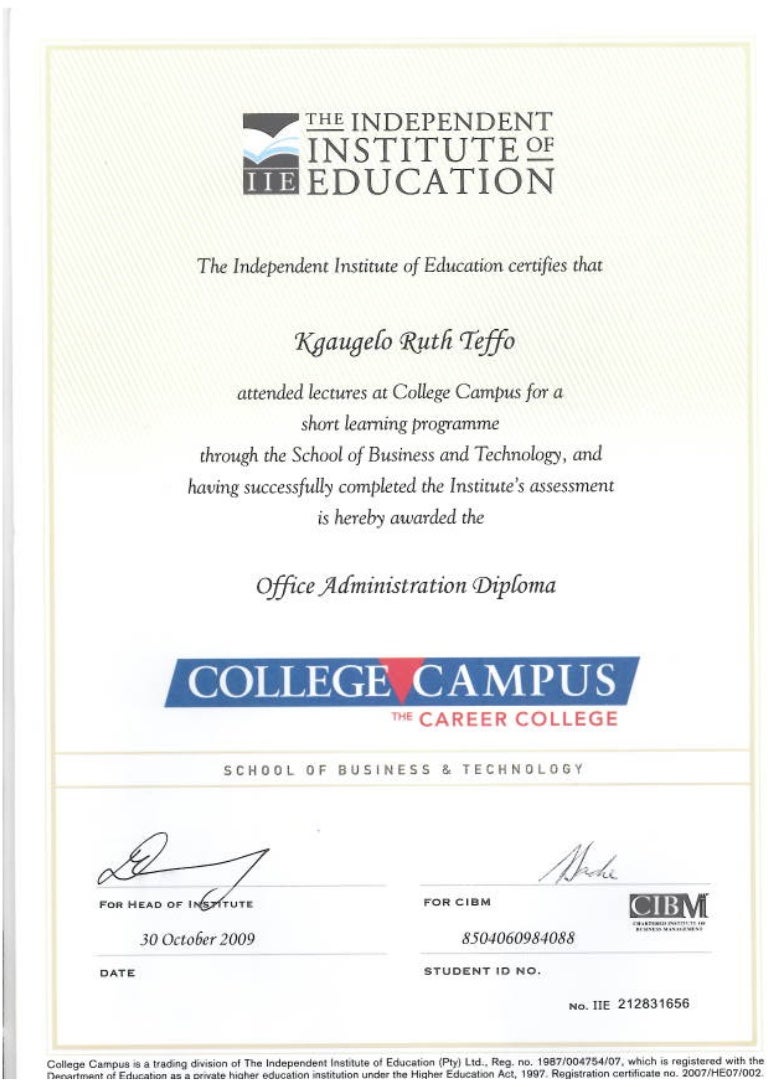 Diploma Office Administration diploma-office-administration