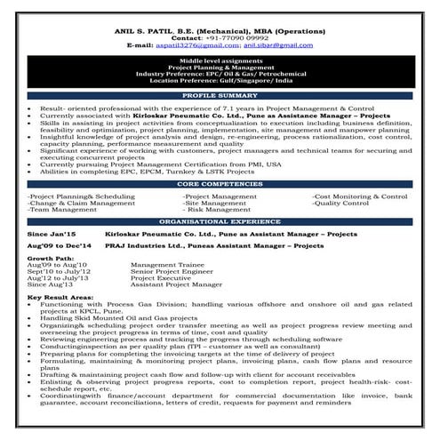 Anil Patil-Resume | DOC