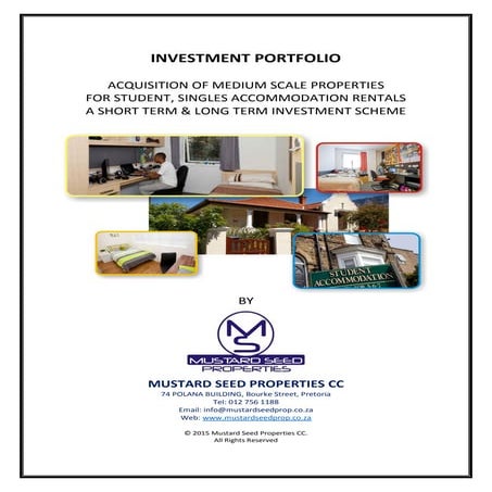 Investment Port Folio_Mustard Seed Properties South Africa | PDF