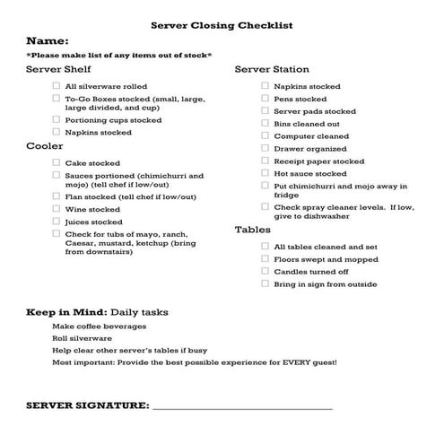 Server cleaning checklist.docx