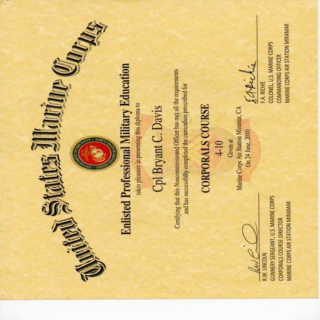 Corporals Course 2010 | PDF