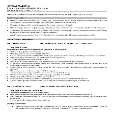 Resume Rashmi Chougule | PDF