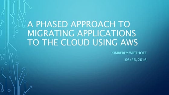 End-User Cloud Migration Patterns | PPT