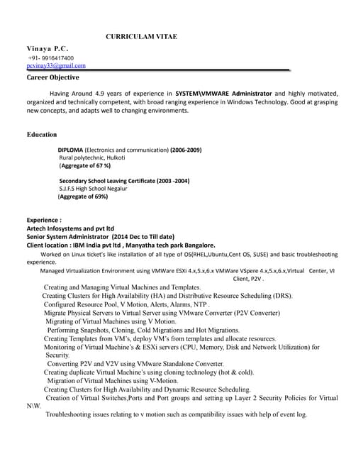 satish new cv | DOCX