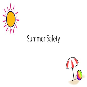 Summer Safety | PPTX