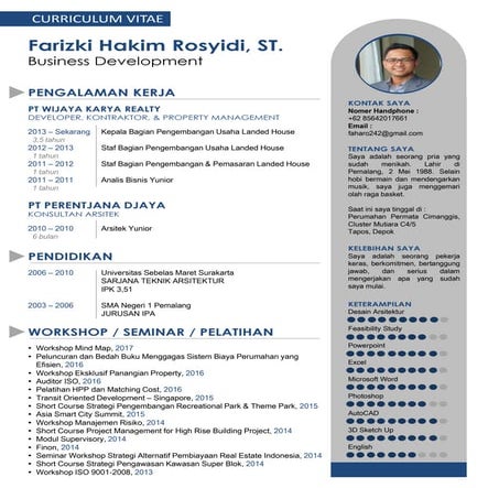 CV - FARIZKI HAKIM R., ST. -- FEB 2017 | PDF