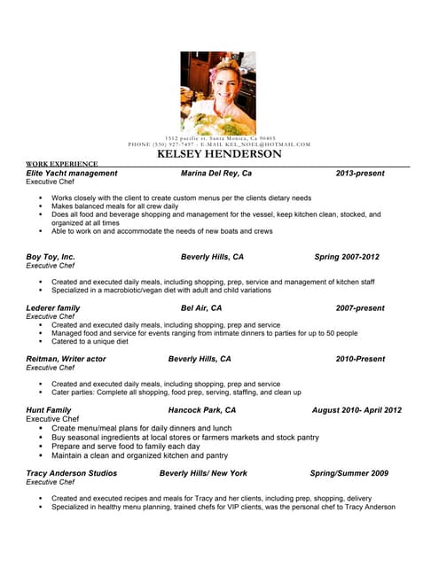 Cory resume | DOCX | Food Industry | Industries