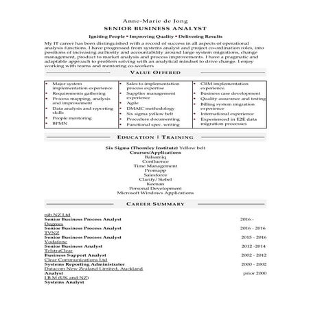 Anne-Marie Dejong CV Dec 2016 | PDF