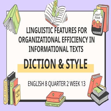 ANALYZINF LINGUISTIC FEATURES GRADE 7 QUARTER 4 WEEK 1 | PPTX