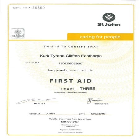 First Aid Level 2 & 3 | PDF