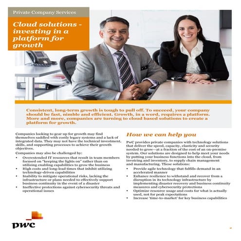 Cloud solutions | PDF